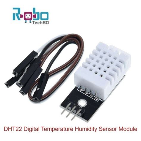 Dht22 Digital Temperature Humidity Sensor Module Robotech Bd