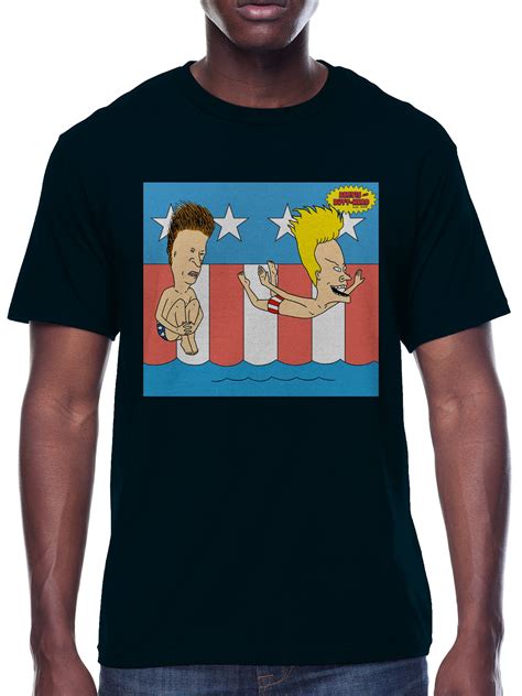 Beavis And Butthead Mens And Big Mens Graphic Tee Shirt Merica