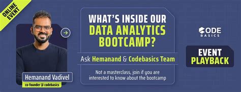 Whats Inside Our Data Analytics Bootcamp Ask Hemanand And Codebasics