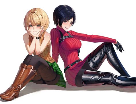Ada Wong And Ashley Graham Resident Evil And 1 More Drawn By Rasipan