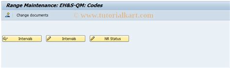 EHQMNUMCODE SAP Tcode EHS Maintain Number Range For Codes Transaction Code