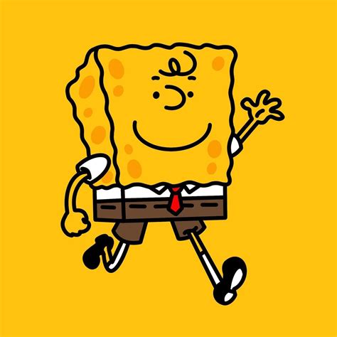 Charlie Brown Squarepants 〰️ Dailydesign Charliebrown Illustrator Procreate Spongebob