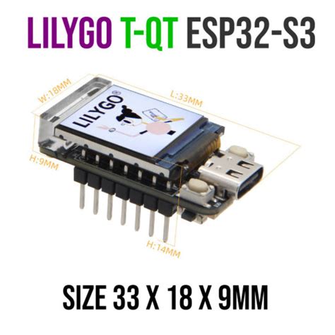 Lilygo T Qt Esp32 S3 085 Inch Lcd Display Micro Robotics