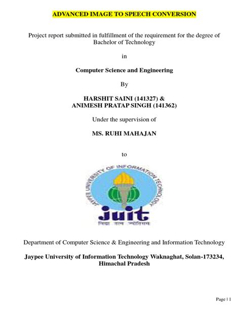 Advanced Image To Speech Conversion Pdf Speech Synthesis Optical Character Recognition