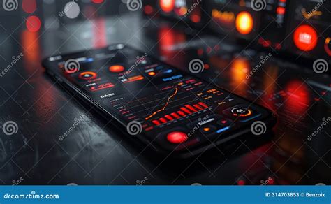 Low Res Mockup Of A Smartphone Interface In Pixels The Sleek Design