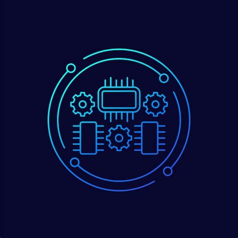 Premium Vector Hardware Optimization Microchips Icon Linear Design