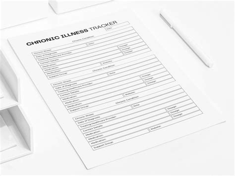 Chronic Illness Tracker Printable For Your Medical Binder Fillable Pdf Medication Tracker Health