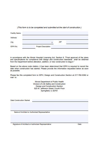 Free 50 Construction Forms In Pdf Ms Word