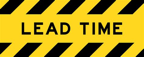 노랗고 까만 색깔 선 줄무늬 상표 기치가 있는 낱말 리드타임을 가진 공연에 대한 스톡 벡터 아트 및 기타 이미지 공연 기업 비즈니스 납 Istock