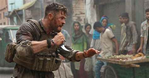 Chris Hemsworth Is On Fire And Shooting Helicopters Out Of The Sky In