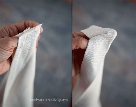 How To Miter Fabric Corners Celebrate Creativity Sewing Hacks Sewing Mitered Corners