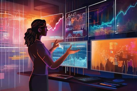 Premium Ai Image Illustration Of Empowered Female Data Scientist
