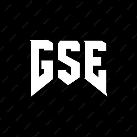 Premium Vector Gse Letter Logo Design For Technology Company Gse Logo Design Black And White