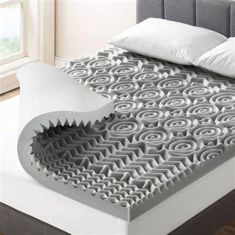 Mellow 3 5 Zone Gel Infused Memory Foam Mattress Topper Full