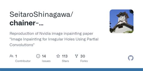 GitHub SeitaroShinagawa Chainer Partial Convolution Image Inpainting