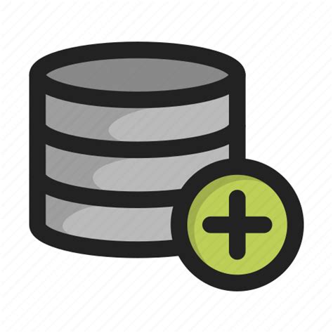Add Create Database Hd New Plus Server Icon