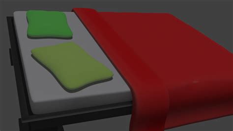 3d Bed Blender Turbosquid 1245285