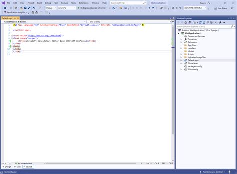Add Web Spreadsheet Document Editor To An Aspnet Webforms Application