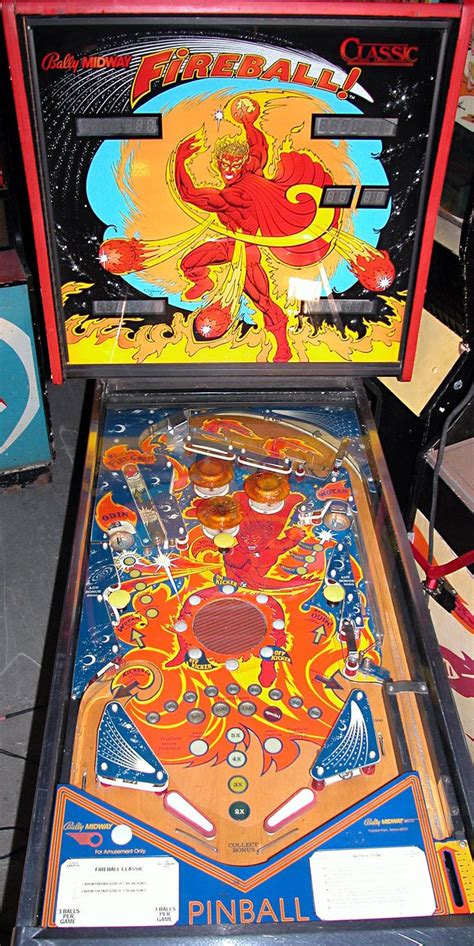 Internet Pinball Machine Database Bally Midway Fireball Classic
