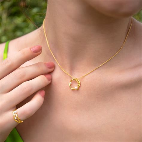 【純銀】枝枒圓環純銀珍珠金項鍊 Olivia Yao Jewellery｜項鍊人氣榜 Pinkoi