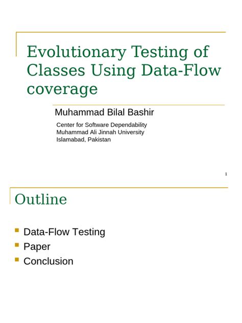 evolutionary testing konstantinos liaskos pdf