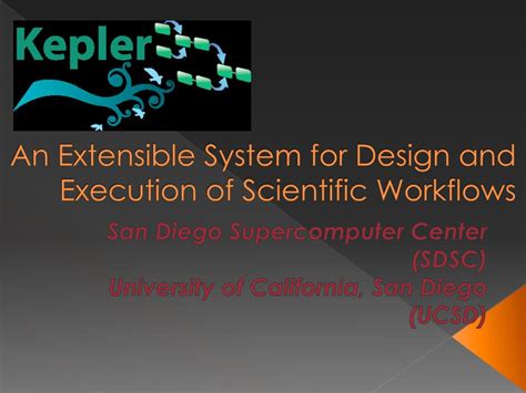 Ppt An Extensible System For Design And Execution Of Scientific Workflows Powerpoint