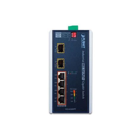 Igs 624hpt 6 Port Ethernet Switch From Planet