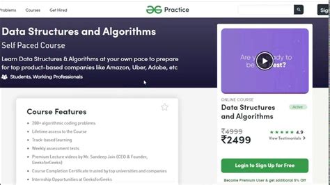 Data Structures And Algorithms Complete Course Free Link Gfg