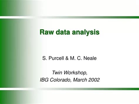 Ppt Raw Data Analysis Powerpoint Presentation Free Download Id 9446446