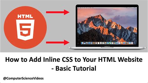 How To Add Inline Css To Your Html Website Basic Tutorial Youtube