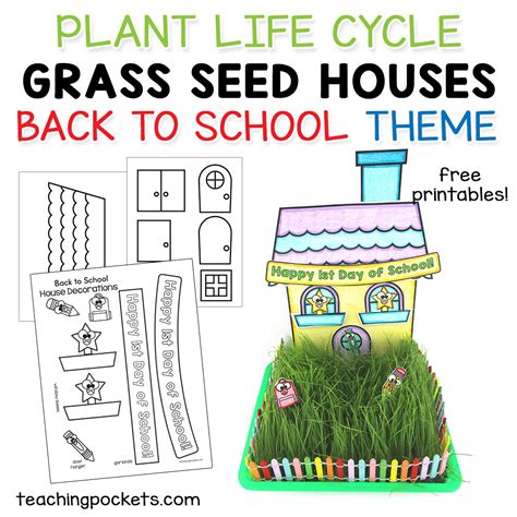 Grass House Craft Back To School Theme Teaching Pockets
