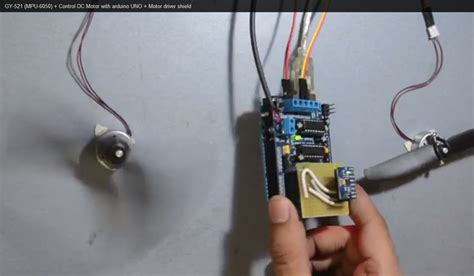 Control Dc Motor Cwccw With Mpu 6050 Gyroaccelerometer Arduino