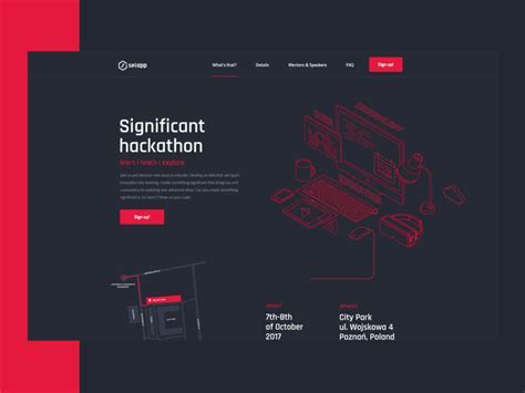 hackathon landing page designs themes templates and downloadable graphic elements on dribbble