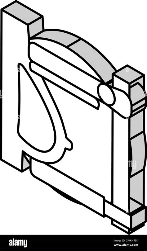 Mammogram Gynecologist Isometric Icon Vector Illustration Stock Vector