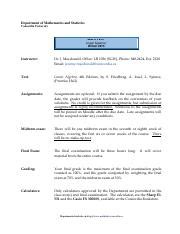 Linear Algebra I Study Guide Course Hero