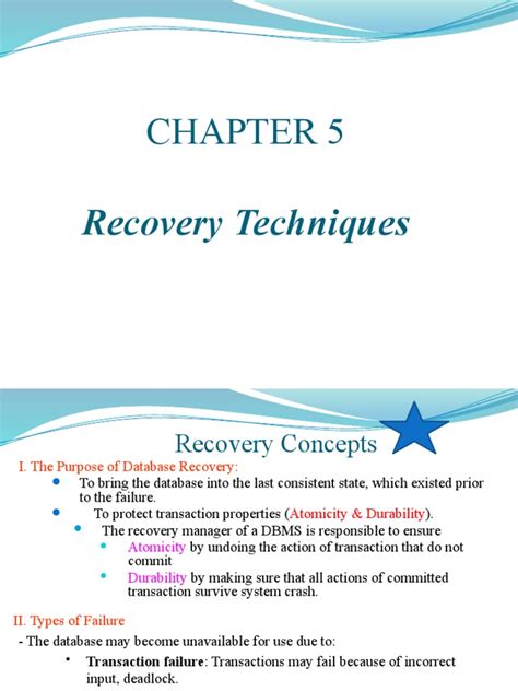 Recovery Techniques Pdf Database Transaction Databases