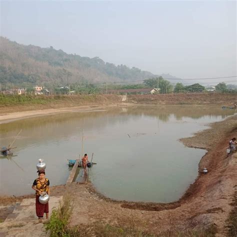 မင်းပြားမြို့ အောက်ရွာပိုင်းရပ်ကွက်တွင် သောက်သုံးရေကန်ကြီးများခမ်းခြောက်လာသောကြောင့် ရေအခက်ခဲတ