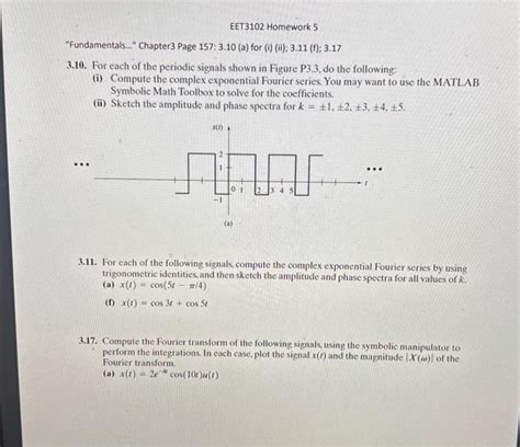 Solved 3 10 For Each Of The Periodic Signals Shown In