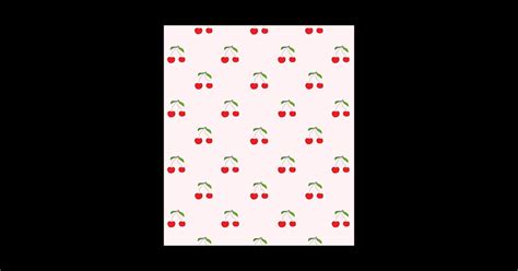 Cute Cherry Print Coquette Pattern Cute Cherry Pattern Sticker Teepublic