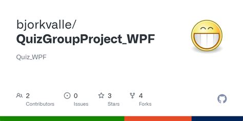 Github Bjorkvallequizgroupprojectwpf Quizwpf