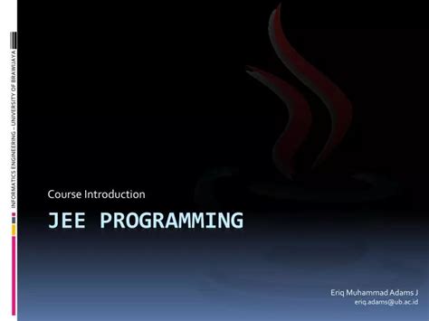 Ppt Jee Programming Powerpoint Presentation Free Download Id2084109