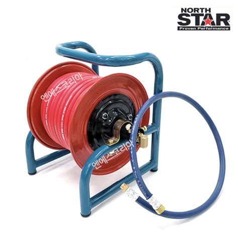 65mm 30m 동력분무기용호스 분무기호스릴 세트 초미니 고압 인삼호스 65mm 30m 회전자 연결호스 포함 노스스타 코리아