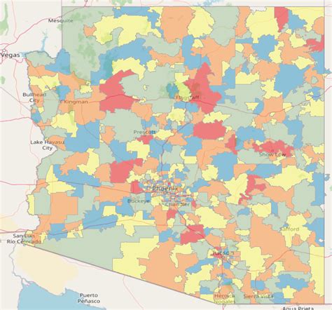 Printable Arizona Zip Code Map Printable Free Templates