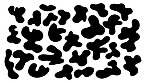 Premium Vector Irregular Blob Shape Abstract Asymmetric Elements