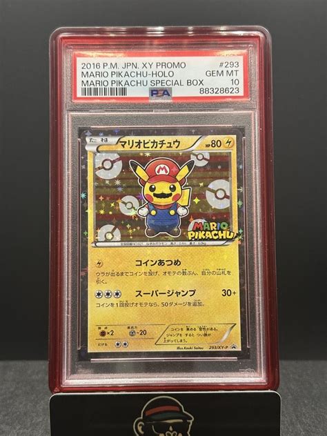 Psa 10 Sequential Mario Luigi Charizard Poncho Pikachu 207 208 293 294