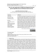The IoT And Registration Of MRI Brain Diagnosis Based On Genetic Algorithm And Convolutional