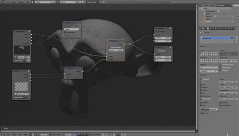 Transparency Dust On Image Using Alpha Node On A Mask Blender
