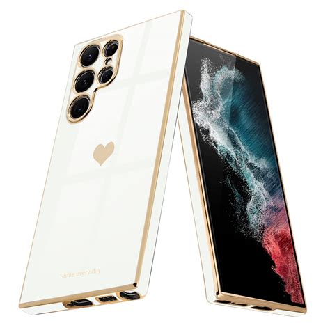 Amazon Com Teageo For Samsung Galaxy S22 Ultra 5G Case For Women Girl Cute Love Heart Luxury