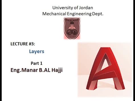 LECTURE AutoCAD LAYERS YouTube
