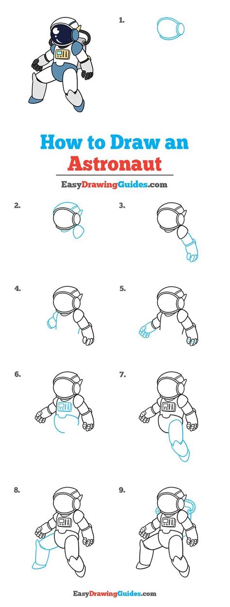 How To Draw An Astronaut Really Easy Drawing Tutorial Astronaut